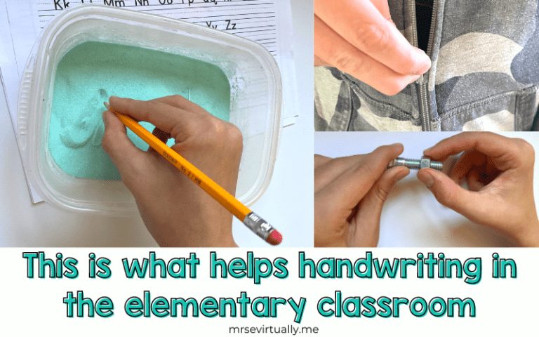 What Helps Student Handwriting in the Classroom? | Mrs E Virtually