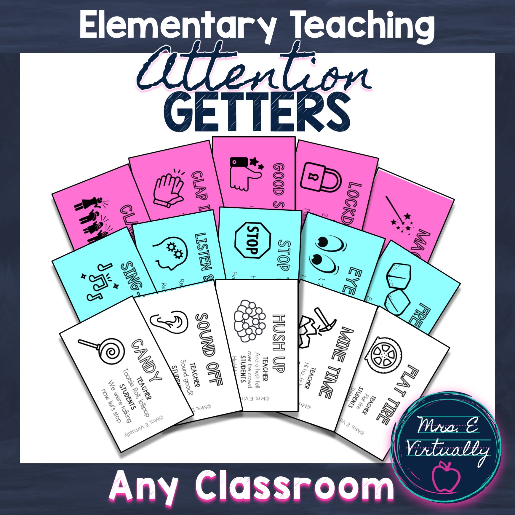 Attention Getters for the Elementary Classroom • Mrs E Virtually Attention Getters for the Elementary Classroom • Mrs E Virtually